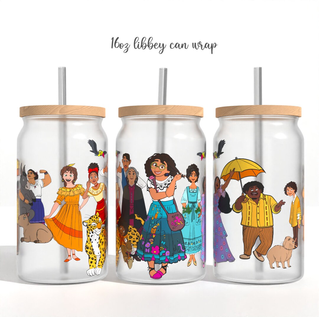 Cartoon 16oz Libbey Can Cartoon PNG, 16oz Glass Can Wrap, 16oz Libbey ...