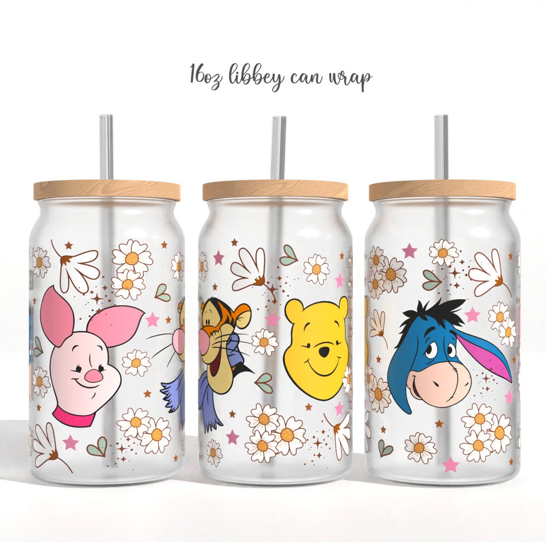 Cartoon 16oz Libbey Can Cartoon PNG, 16oz Glass Can Wrap, 16oz Libbey ...