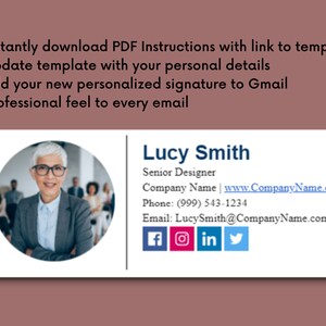 Gmail Email Signature Template. A Customizable Modern Email Signature ...