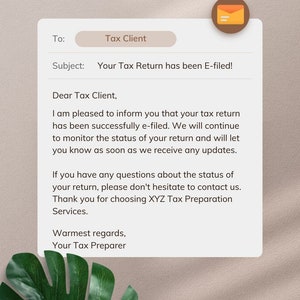 Standard Email Templates for Tax Preparers - Etsy