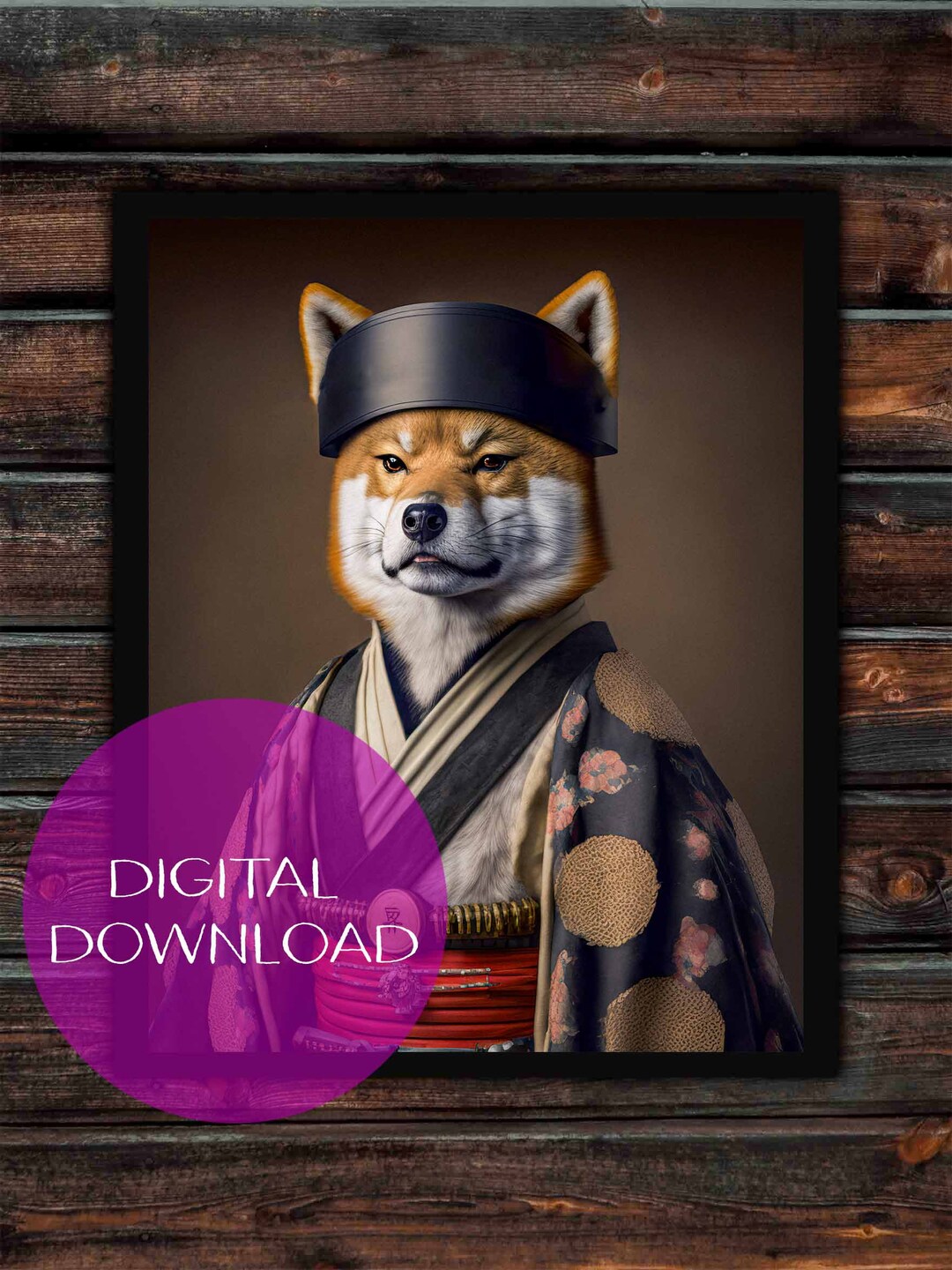 Shiba Inu Samurai, Shiba Warrior, Traditional Warrior Clothes ...