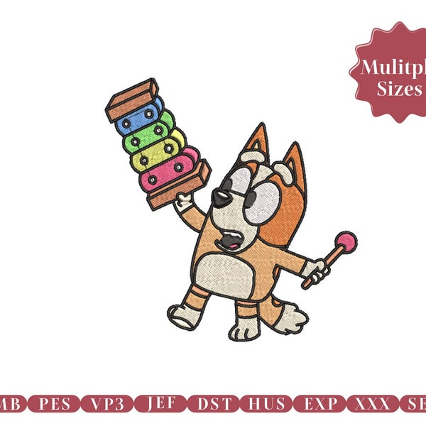 Bluey Pes Embroidery Designs - Etsy