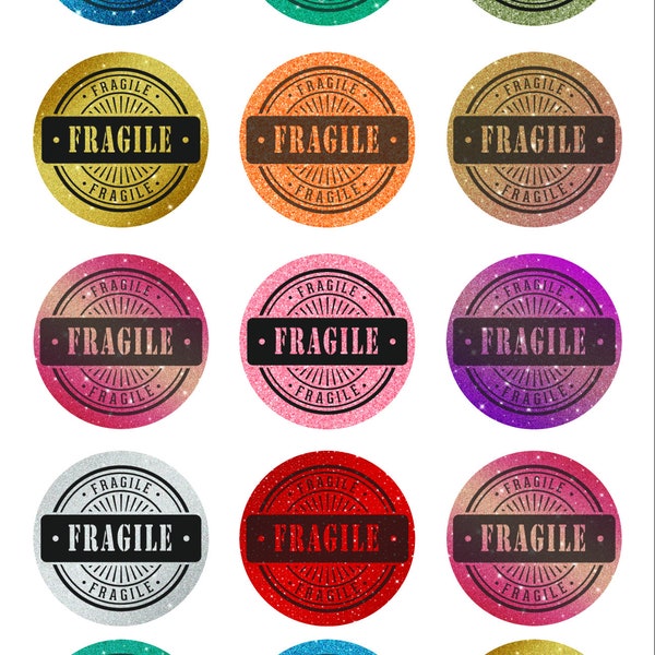 Glitter Labels - Etsy