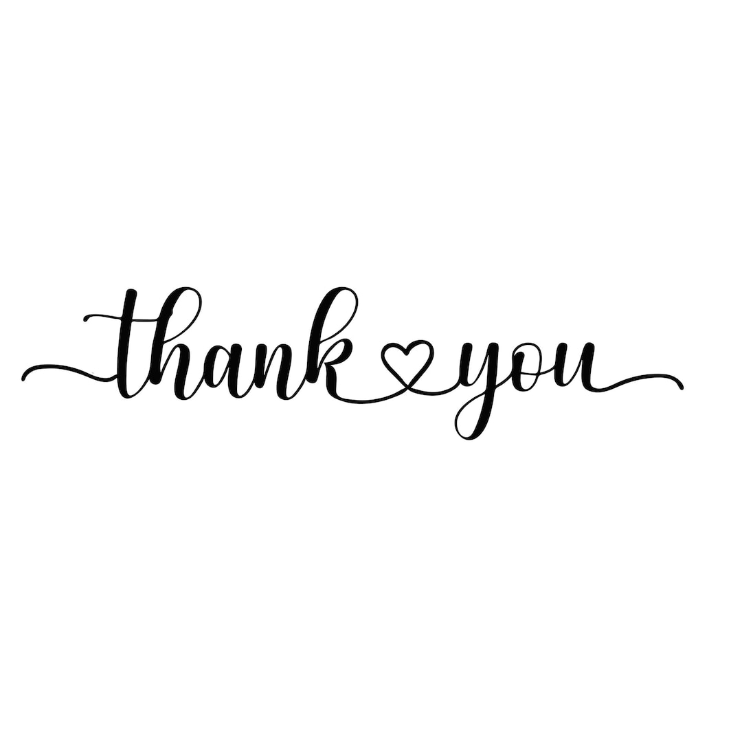 Thank You SVG, Thank You Sign, Hearts, Wedding Thank You Svg, Thank You ...