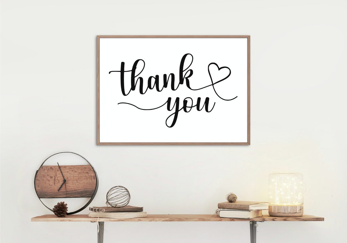 Thank You SVG, Thank You Sign, Heart, Wedding Thank You Svg, Thank You ...