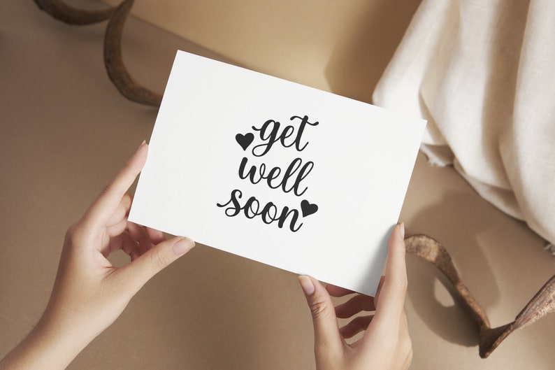 Get Well Soon Svg, Thinking of You Svg, Hand Lettered Svg, Get Well Svg ...