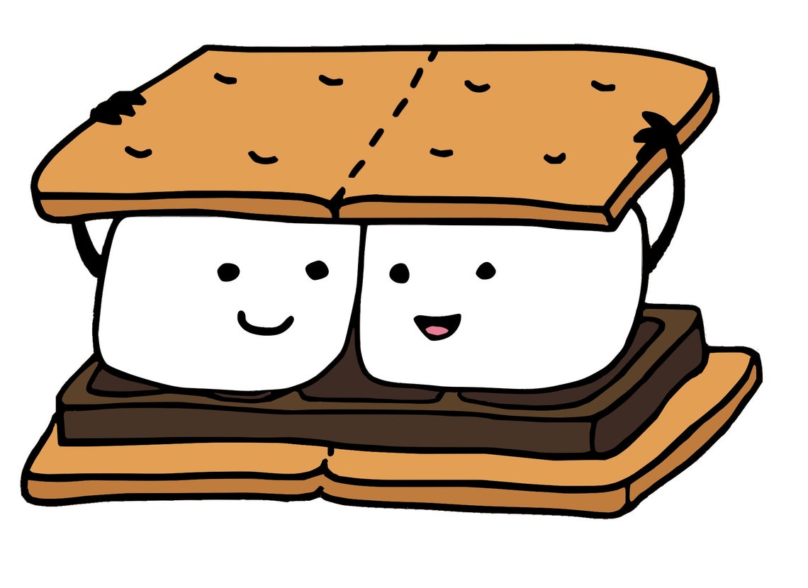 Smore's SVG, Smore, Roasted Marshmallows, Camping Svg, Smore's Artwork ...