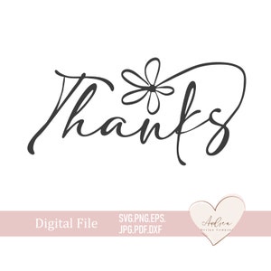 Thank You SVG, Thanks SVG, Wedding Thank You Svg, Thank You Card ...