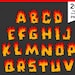Hot Flame Font Letters | Halloween Theme | Fire Flame Png Letters ...