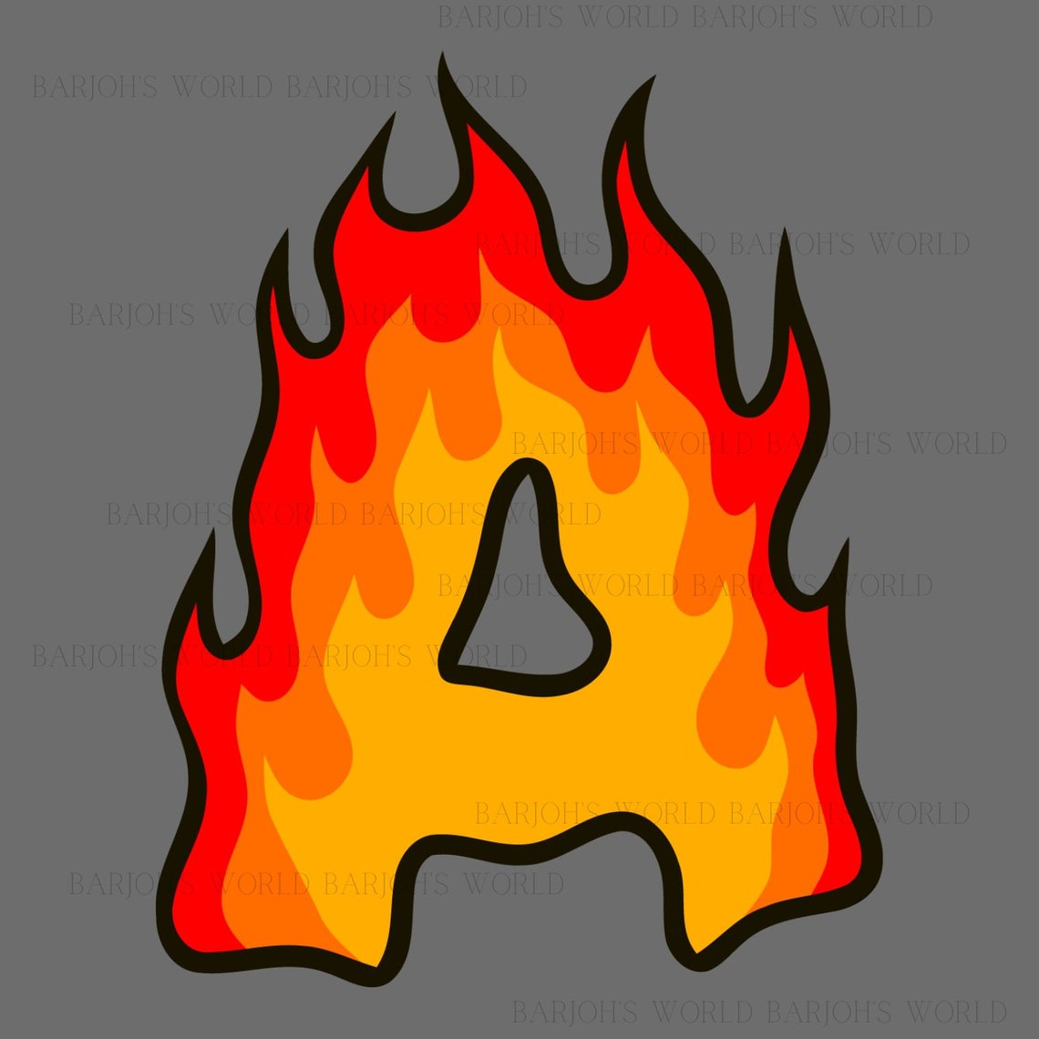 Hot Flame Font Letters | Halloween Theme | Fire Flame Png Letters ...