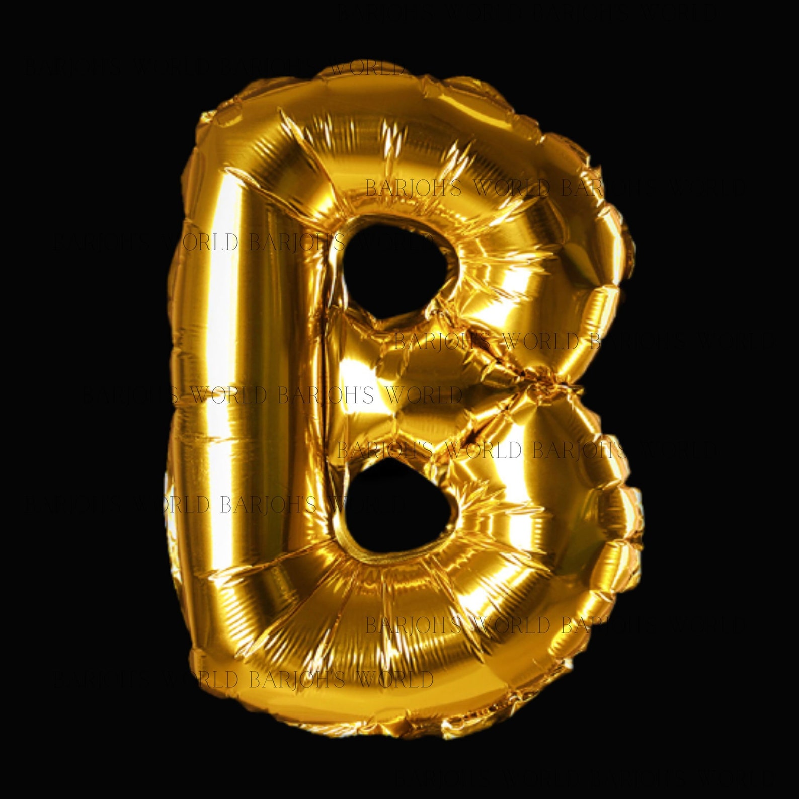 Gold Celebration Balloon Letters | Foil Style | Png Letters | Alphabet ...