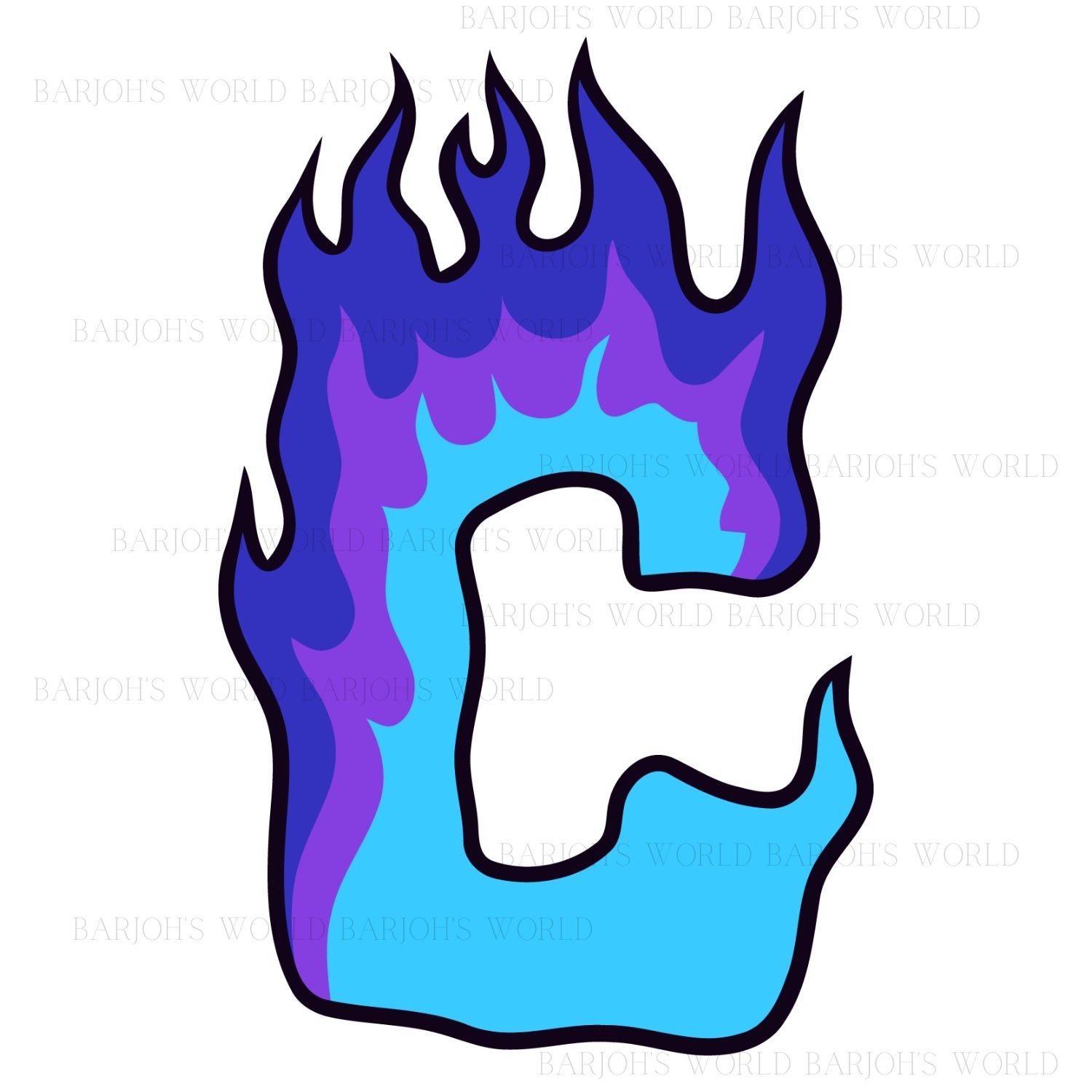 Blue Flame Fire Font Letters | Halloween Letters | Flame Png Letters ...