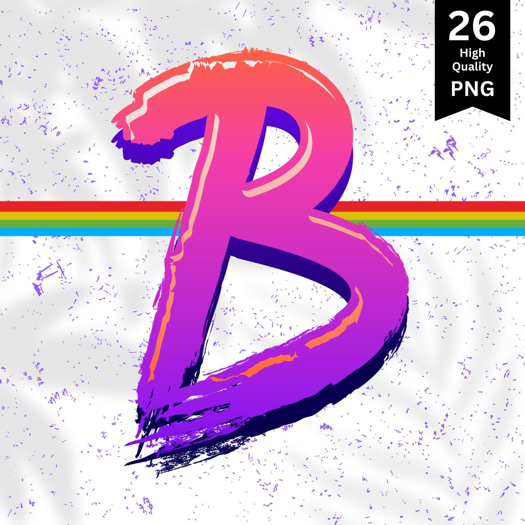 Retro Letters Vintage Font | Retro Theme | Png Letters | Alphabet ...