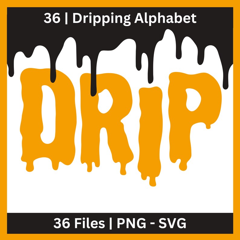 Spooky Drip Orange Halloween Svg Letters | Halloween Letters Svg ...
