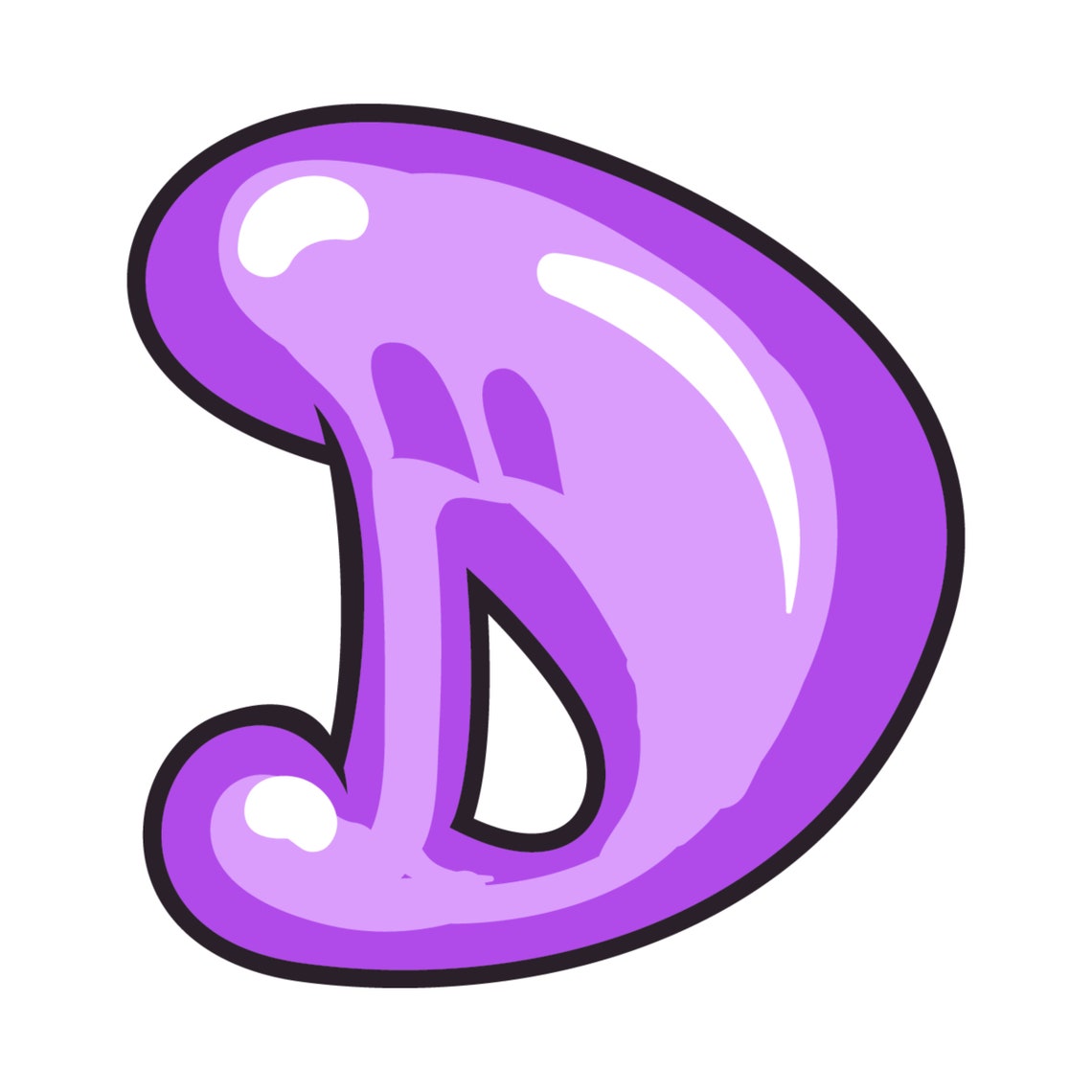 Fuente de letra de burbuja / Uva morada / Letras PNG / Letras del ...