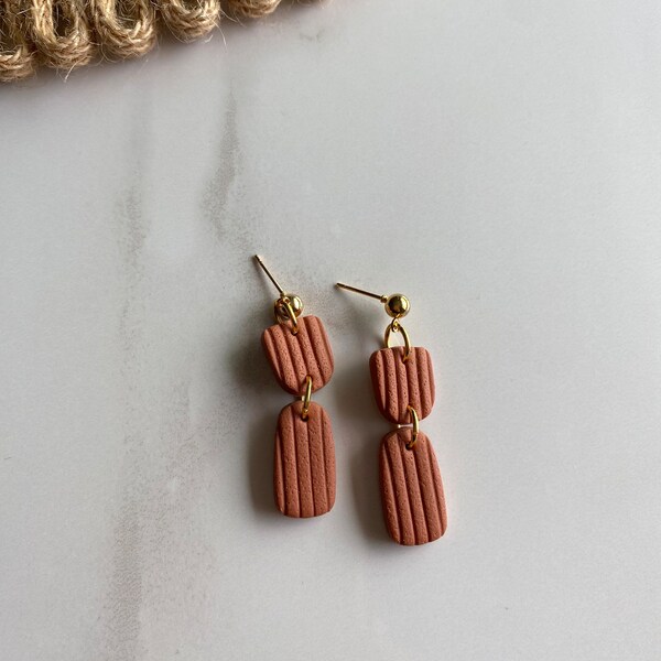 Terracotta Earrings - Etsy