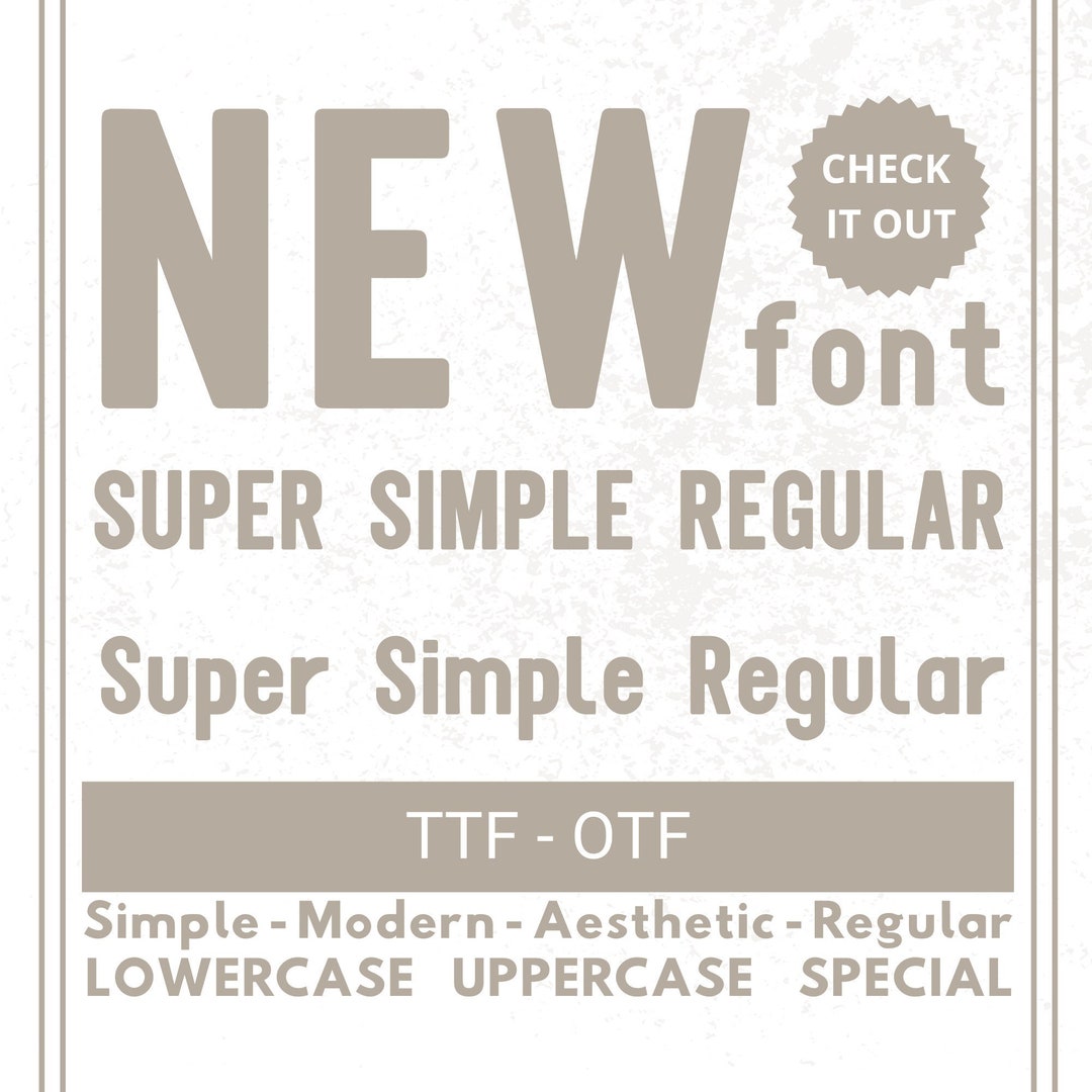 Modern Simple Regular Font Bold Font Logo Font Retro Font Sans Font ...
