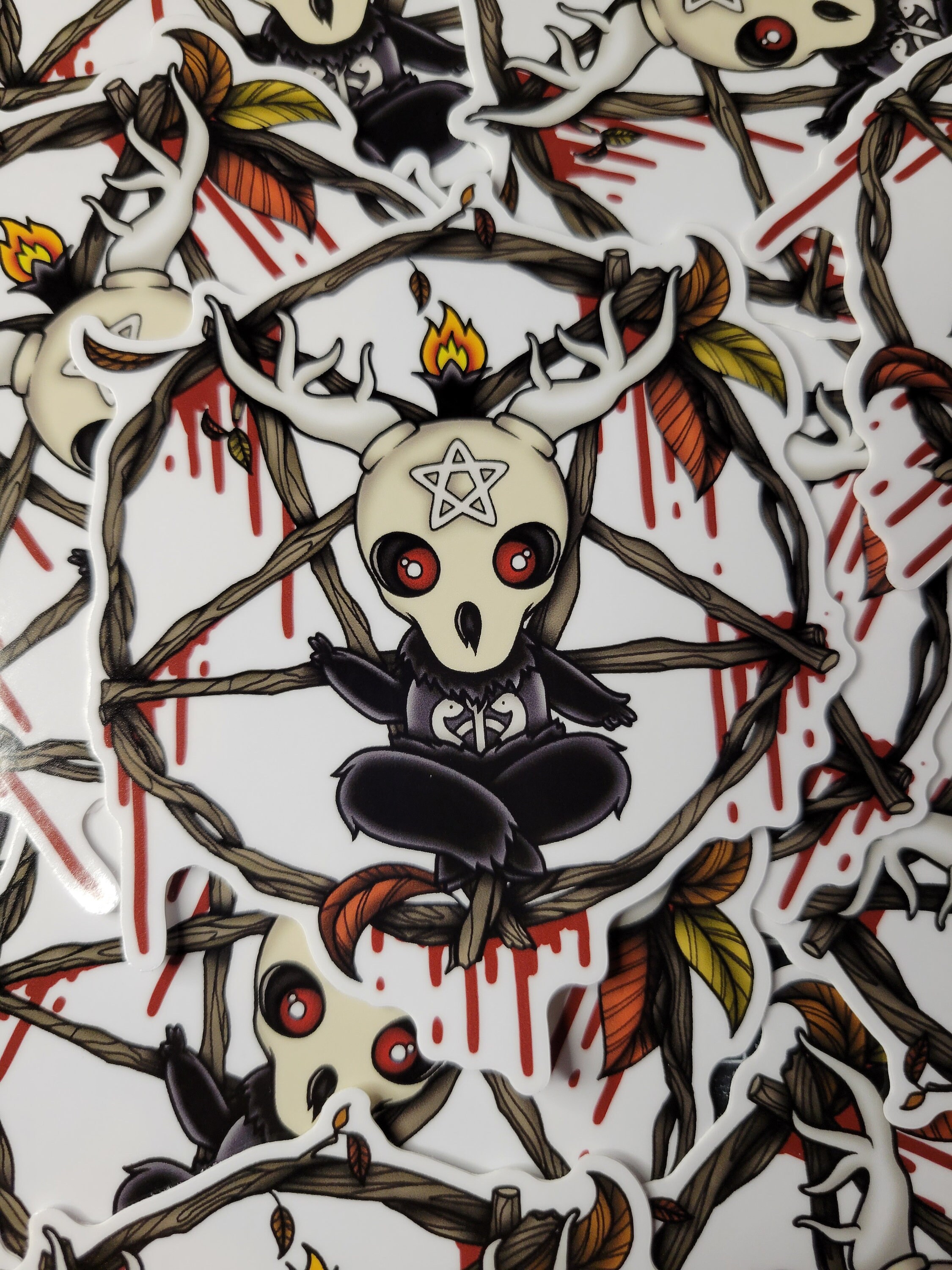 Cute Wendigo Vinyl Sticker - Etsy