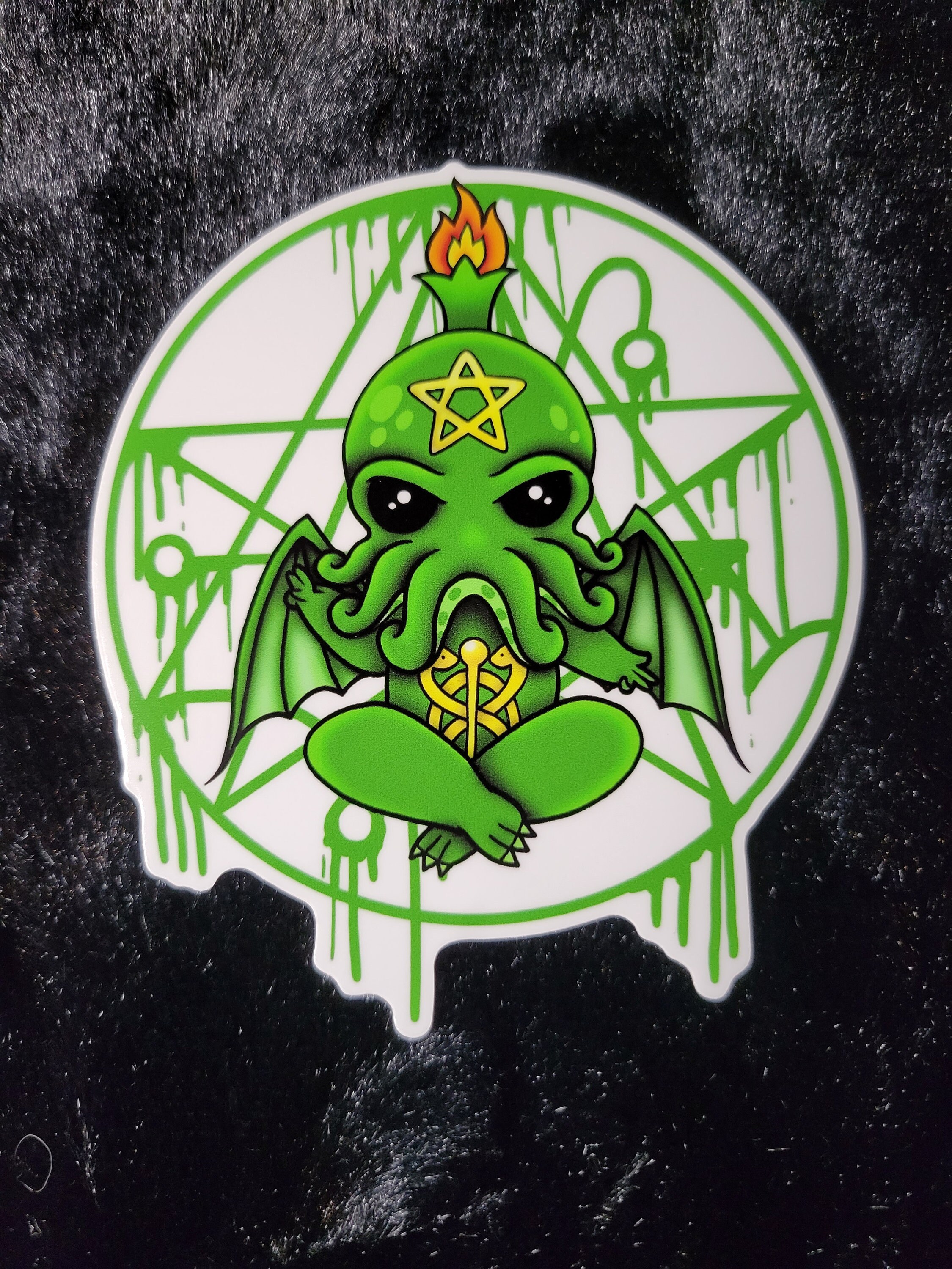 Cute Cthulhu Vinyl Sticker - Etsy