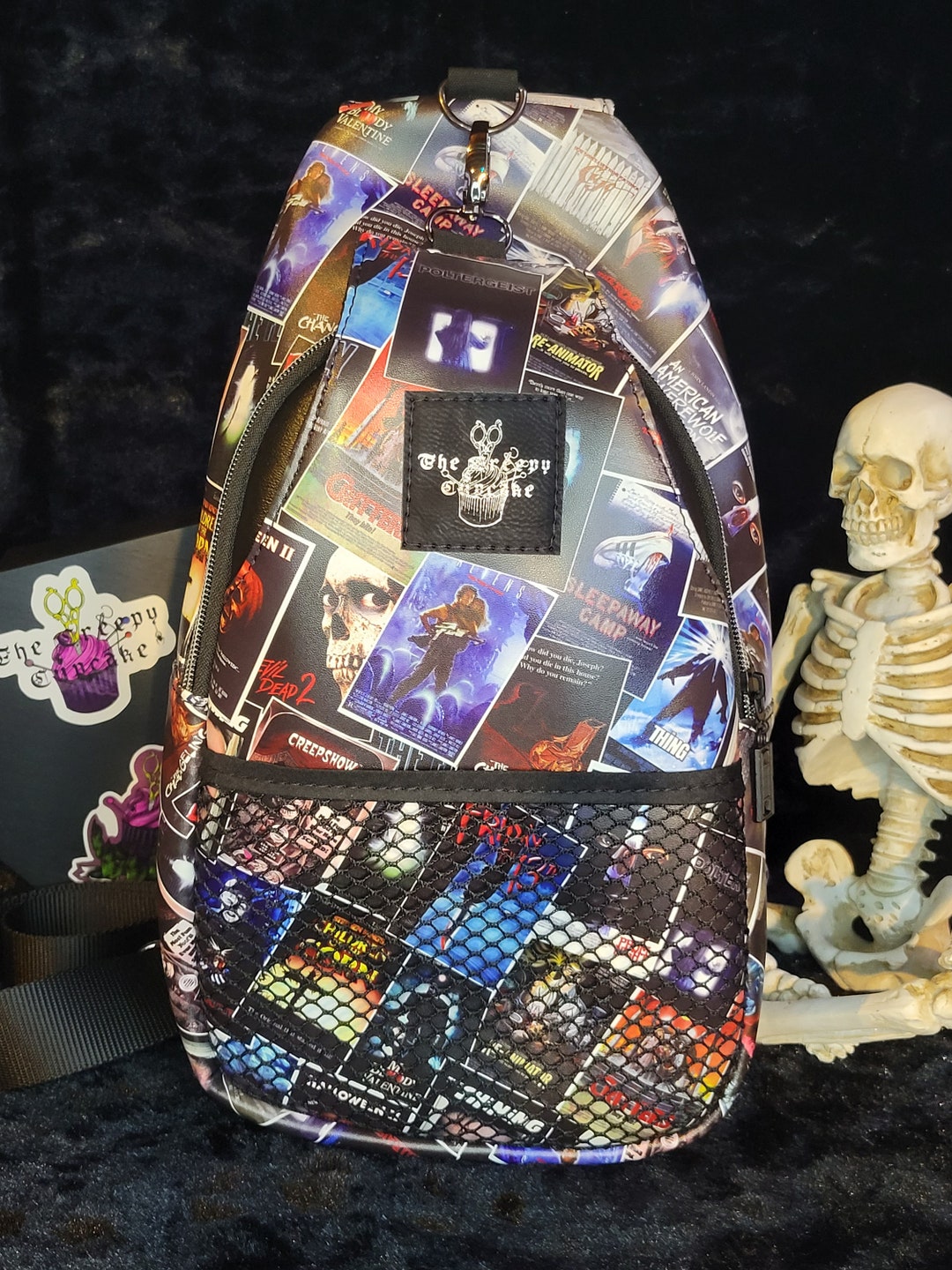 80's Horror Movie Sling Backpack - Etsy
