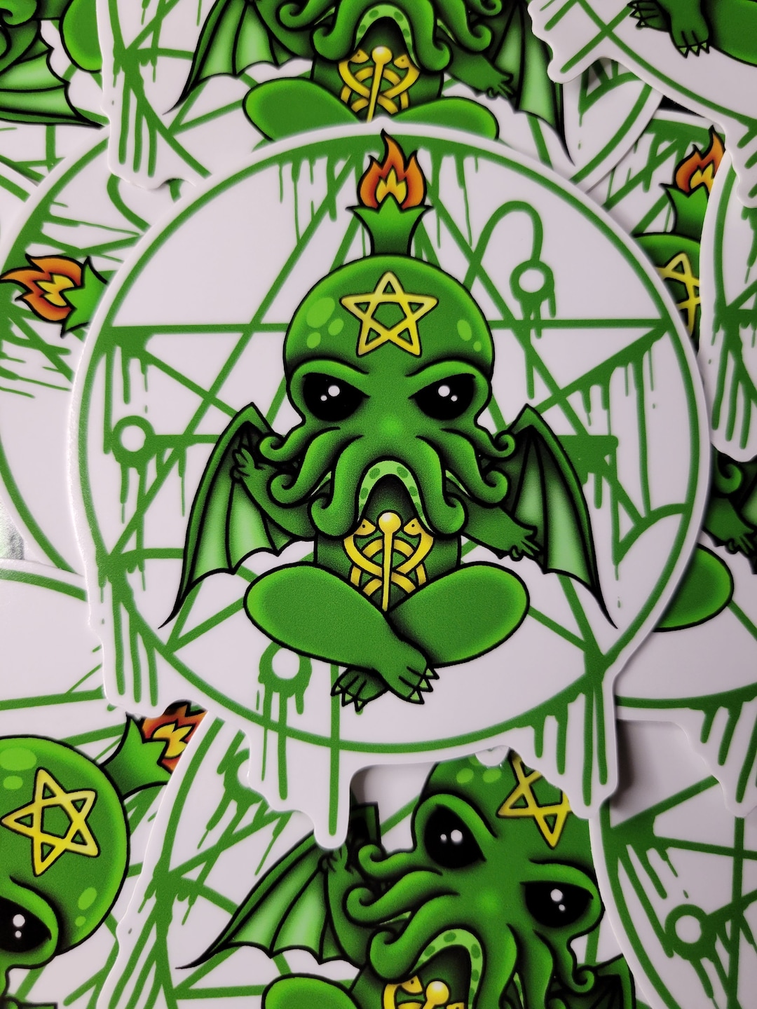 Cute Cthulhu Vinyl Sticker - Etsy