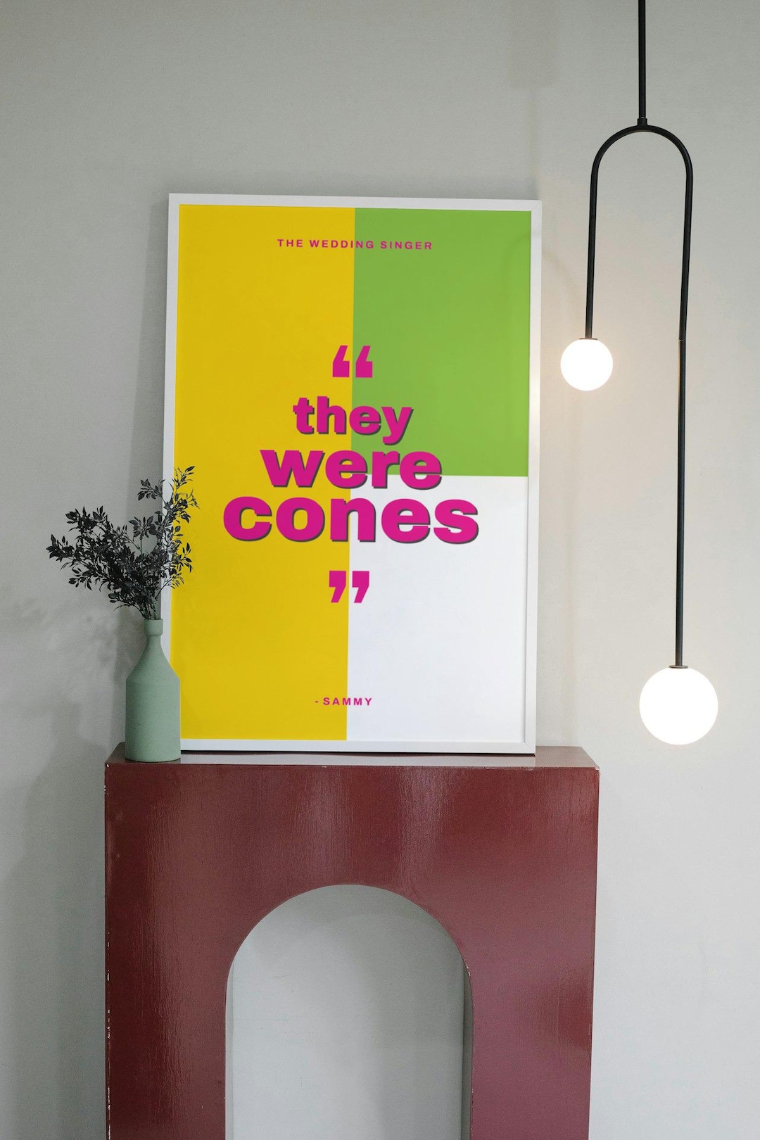 Wedding Singer Minimalistic Movie Poster | They Were Cones | Movie ...