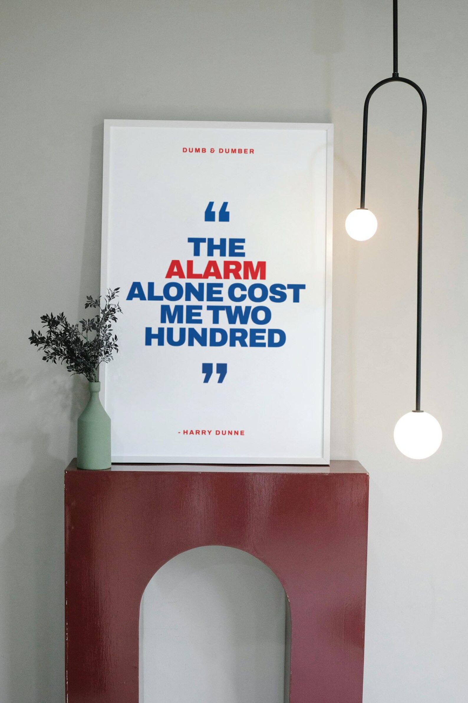 Dumb & Dumber Minimalistic Movie Poster | Movie Quote | Digital ...