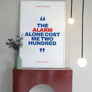 Dumb & Dumber Minimalistic Movie Poster | Movie Quote | Digital ...