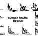 Corner Design Bundle,corner Decor Svg File for Cricut,corner Frame ...