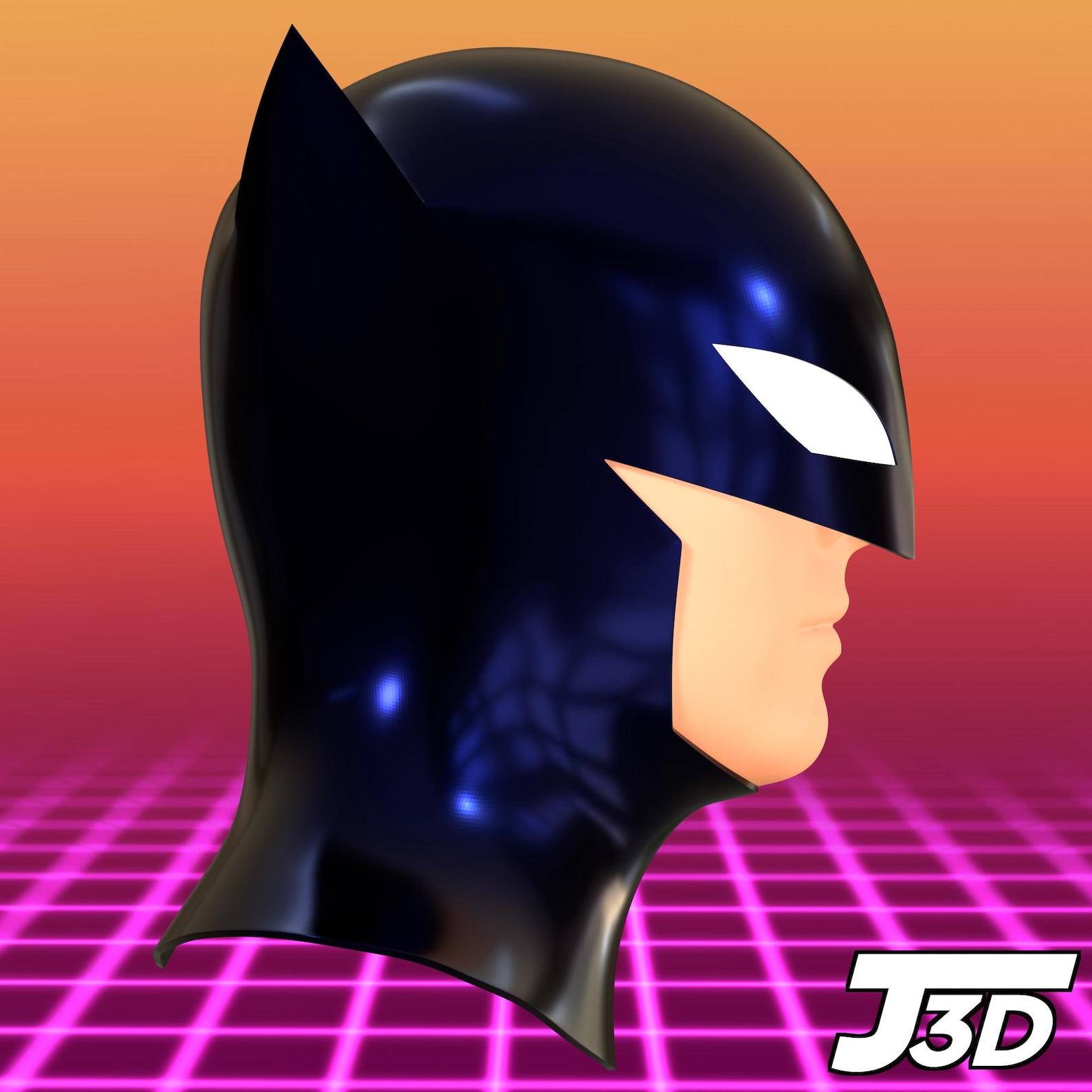 2004 Cartoon Bat Cowl - 3D FILES ONLY - Etsy