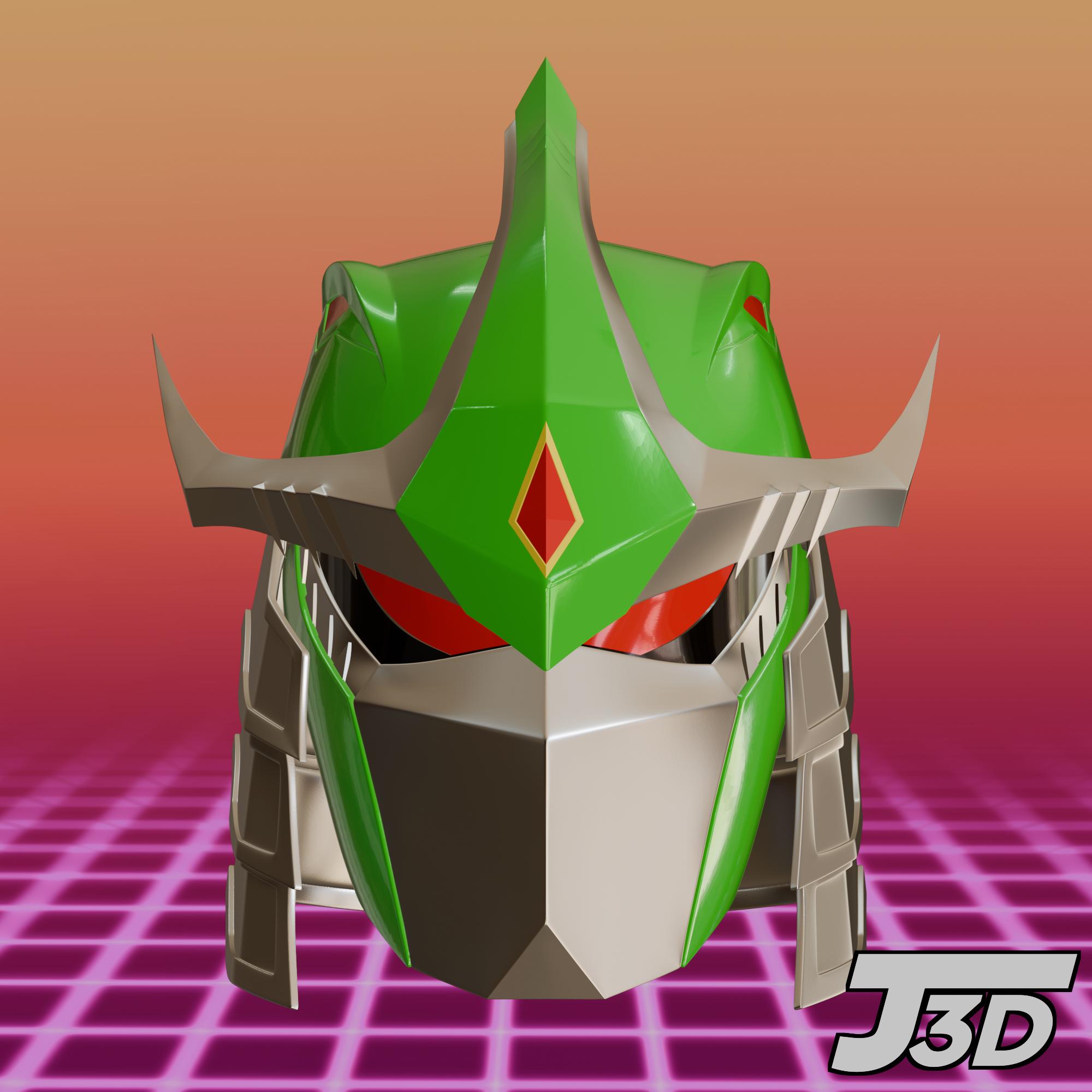 Green Shredder Ranger Helmet - 3D FILES ONLY - Etsy