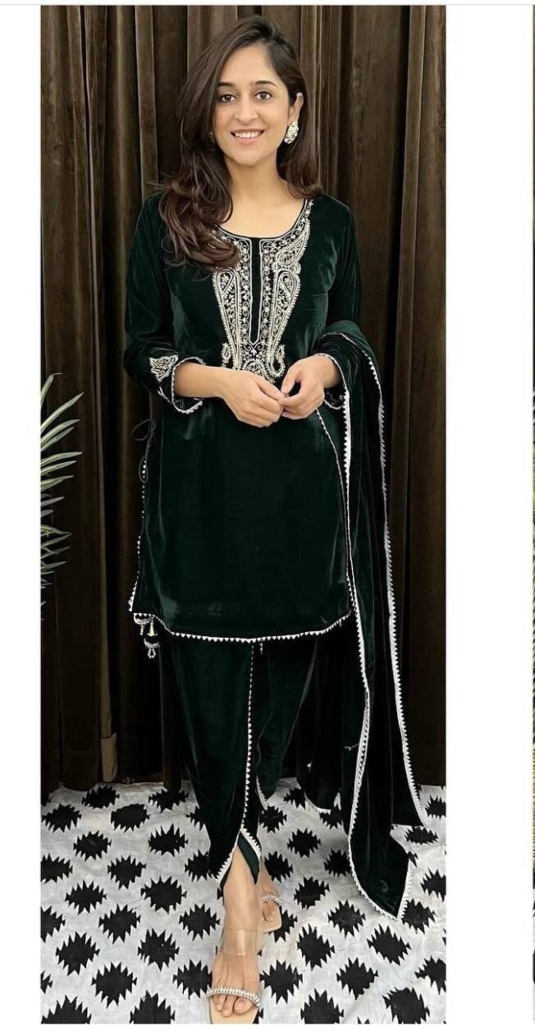 Ethnic Beautiful Attractive Regal Patiala Chudidar Pent & - Etsy