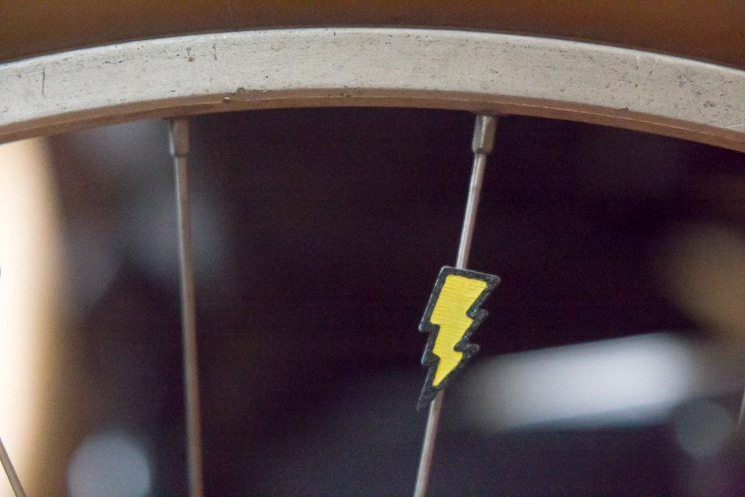 Lightning Bolt Bike Spoke Decoration. Fits on Bicycle Wheel Spokes ...