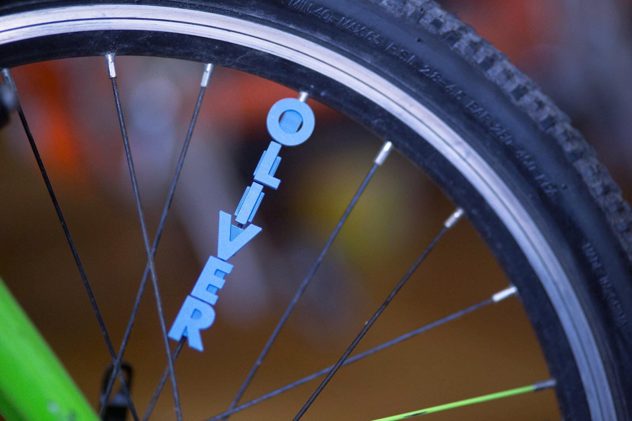 Bike Spoke Decoration Letters. 6 Letter Set. Fits on Bicycle Wheel ...