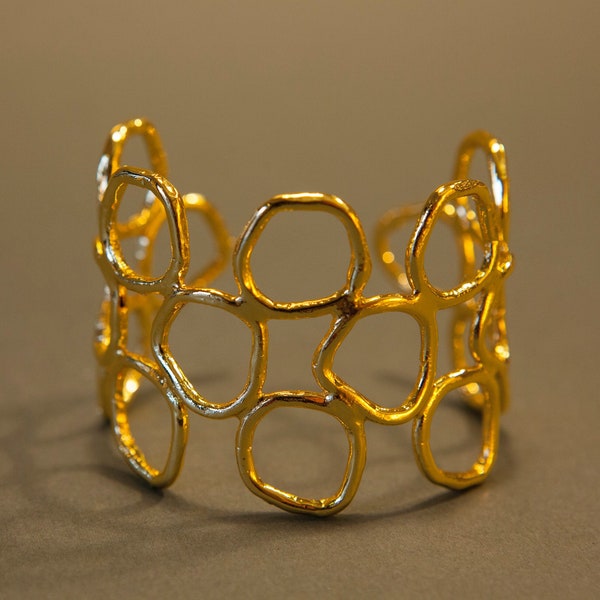 Gold Cuff Bracelet - Etsy