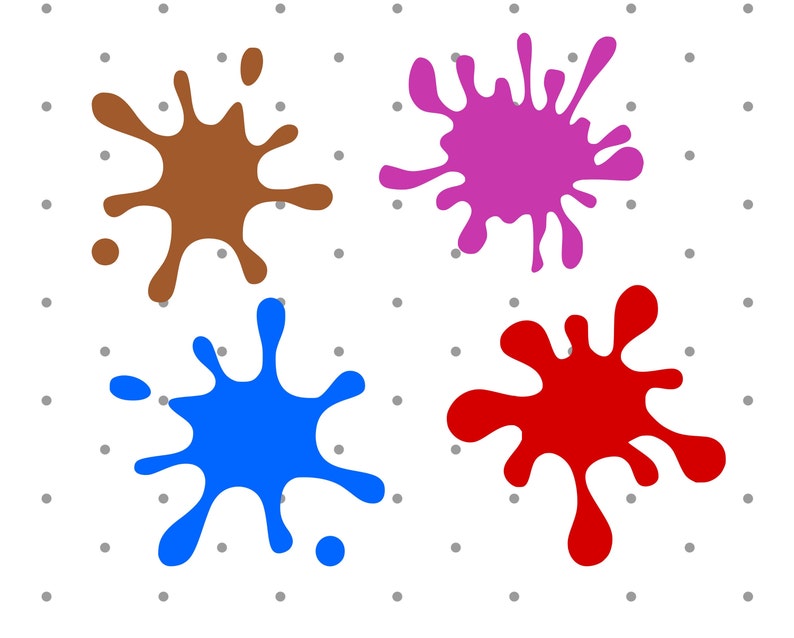 Paint Splatter SVG Bundle Paint Splats Svg Splash Svg Paint - Etsy