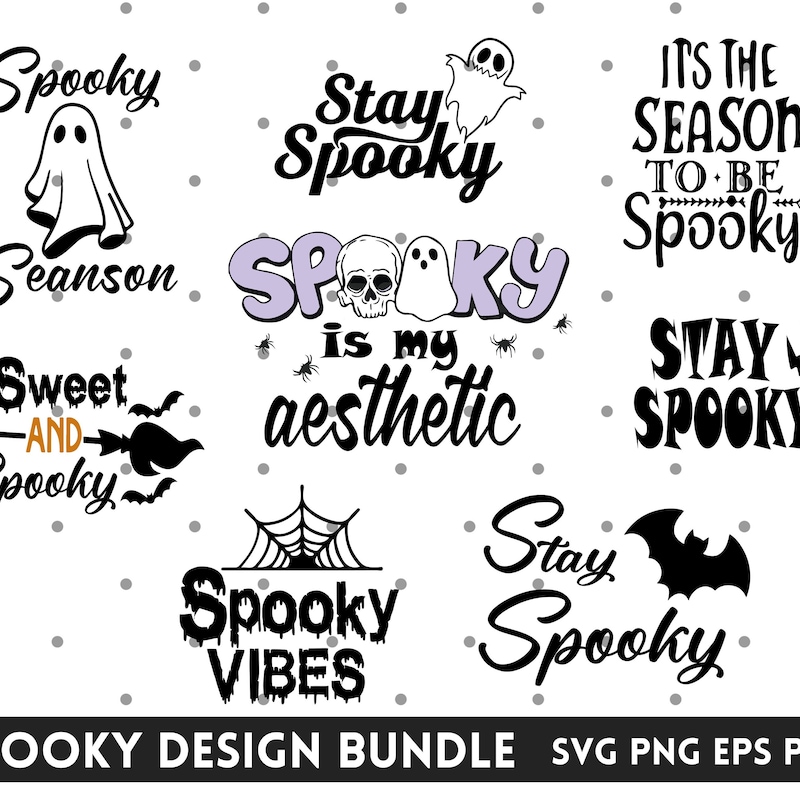 Spooky Svg - Etsy