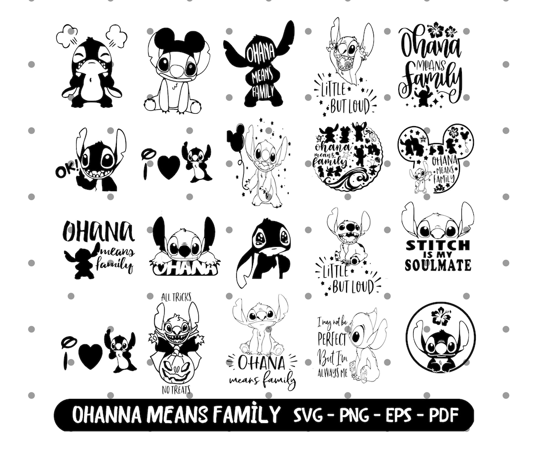 Ohana Means Family SVG Ohana Stitch Svg Ohana Svg Stitch Ears Svg ...