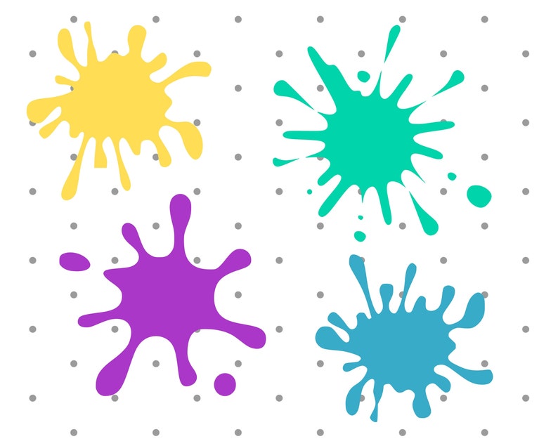 Paint Splatter SVG Bundle Paint Splats Svg Splash Svg Paint - Etsy