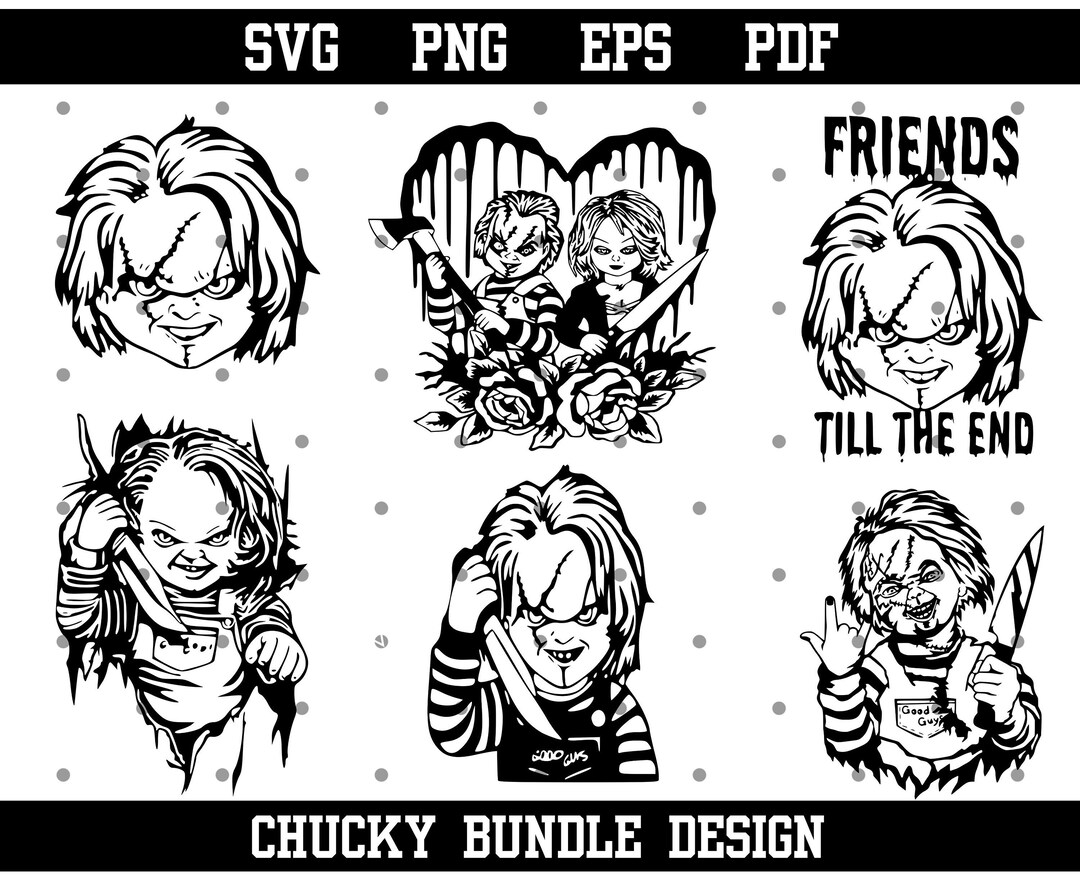 Chucky SVG Chucky and Tiffany Svg Halloween Svg Horror Svg Chucky ...