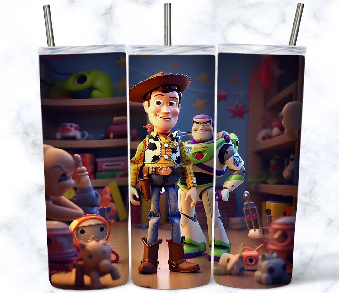 Woody and Buzz 20 Oz Skinny Tumbler Sublimation Design, Tumbler Wrap ...