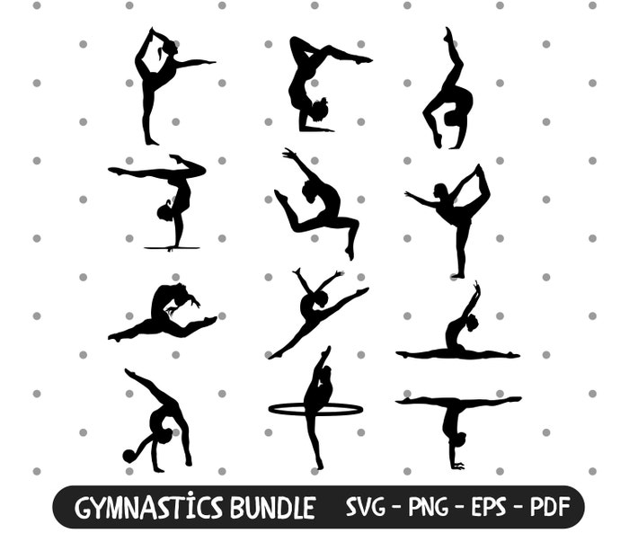 Gymnast Svg - Etsy