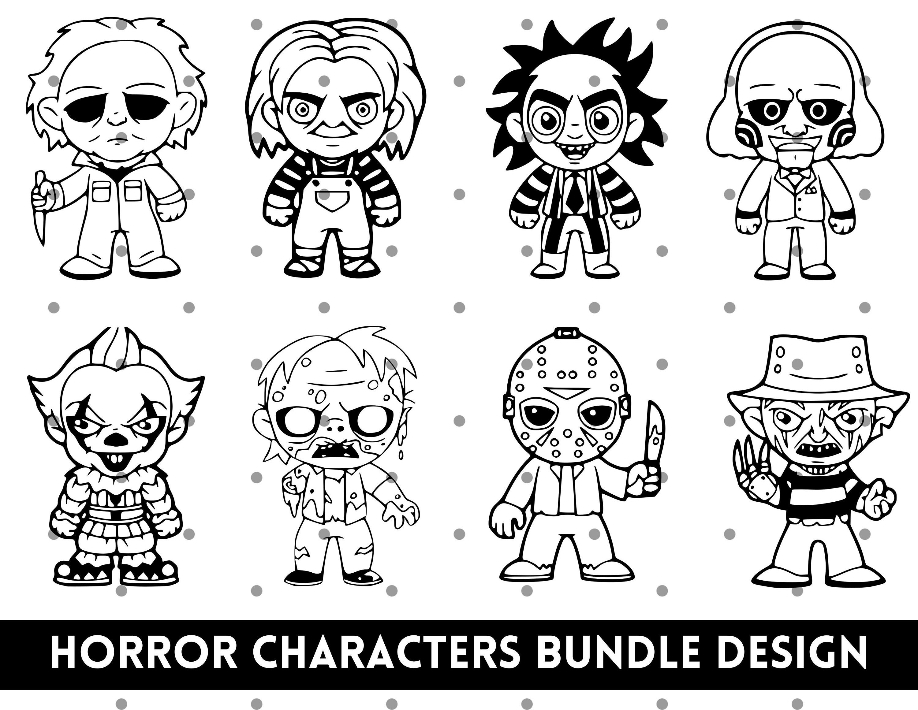 Horror Character SVG, Halloween Svg, Baby Horror Character Svg, Horror ...