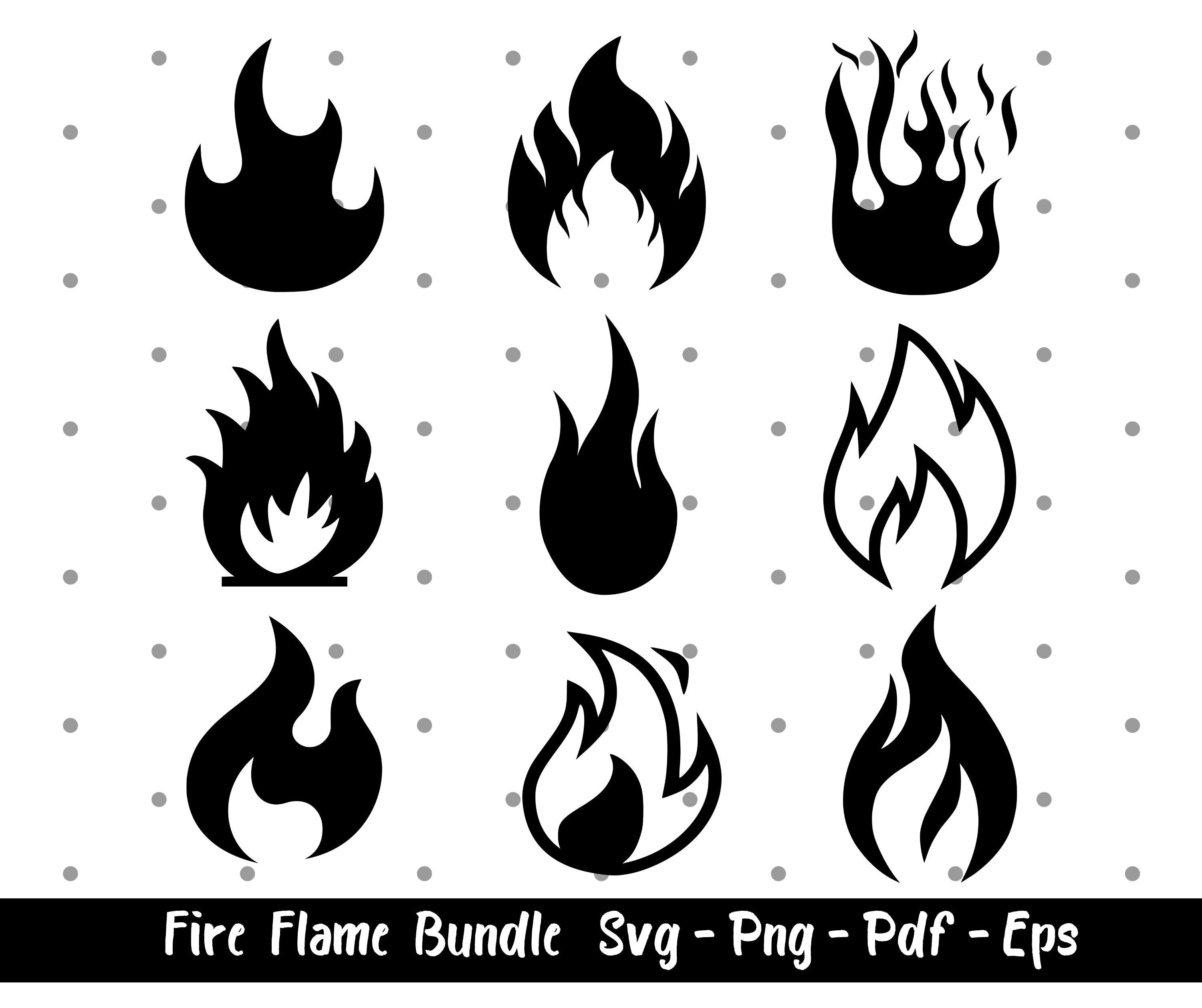 Fire Flame SVG, Flames Svg, Fire Svg, Campfire Svg, Fireball Svg, Fire ...