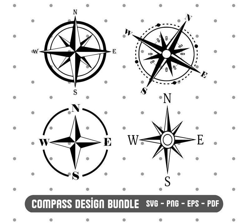 Compass SVG, Nautical Compass Svg, Compass Star Svg, Compass Rose Svg ...