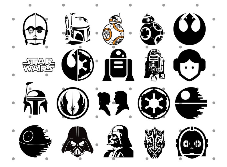 Star Wars SVG 2500 Starwars Svg Bundle Star Wars Png Darth - Etsy Australia