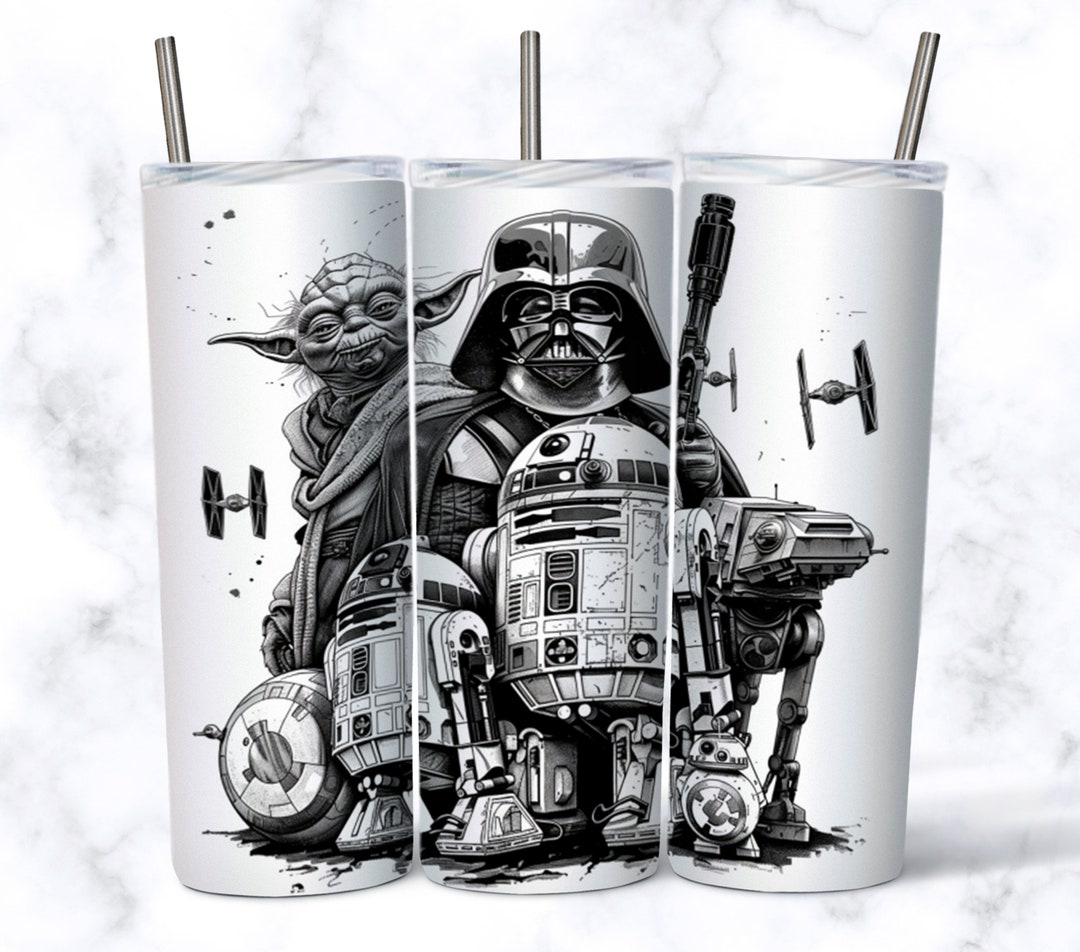 Star Wars Tumbler Wrap, 20 Oz Skinny Tumbler Sublimation Design ...