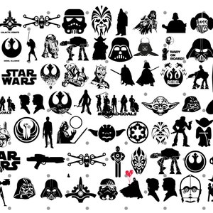 Star Wars SVG, 2500 Starwars Svg Bundle, Star Wars Png, Darth Vader Svg ...
