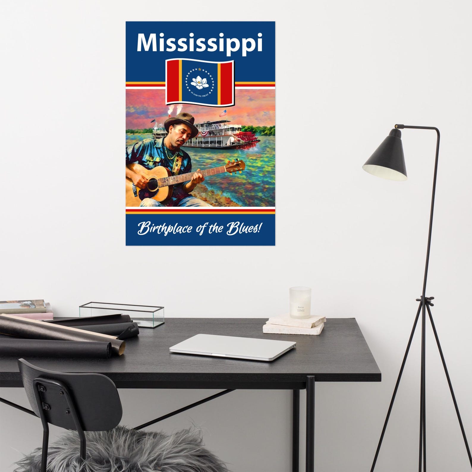 Mississippi Art Print, Mississippi Travel Poster, Birthplace of the ...