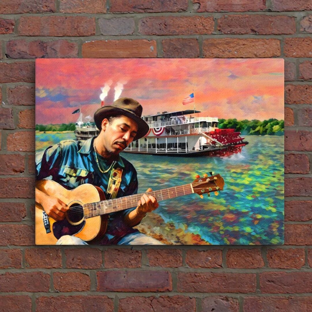 Mississippi Art Canvas, Birthplace of the Blues Art Print, Mississippi ...